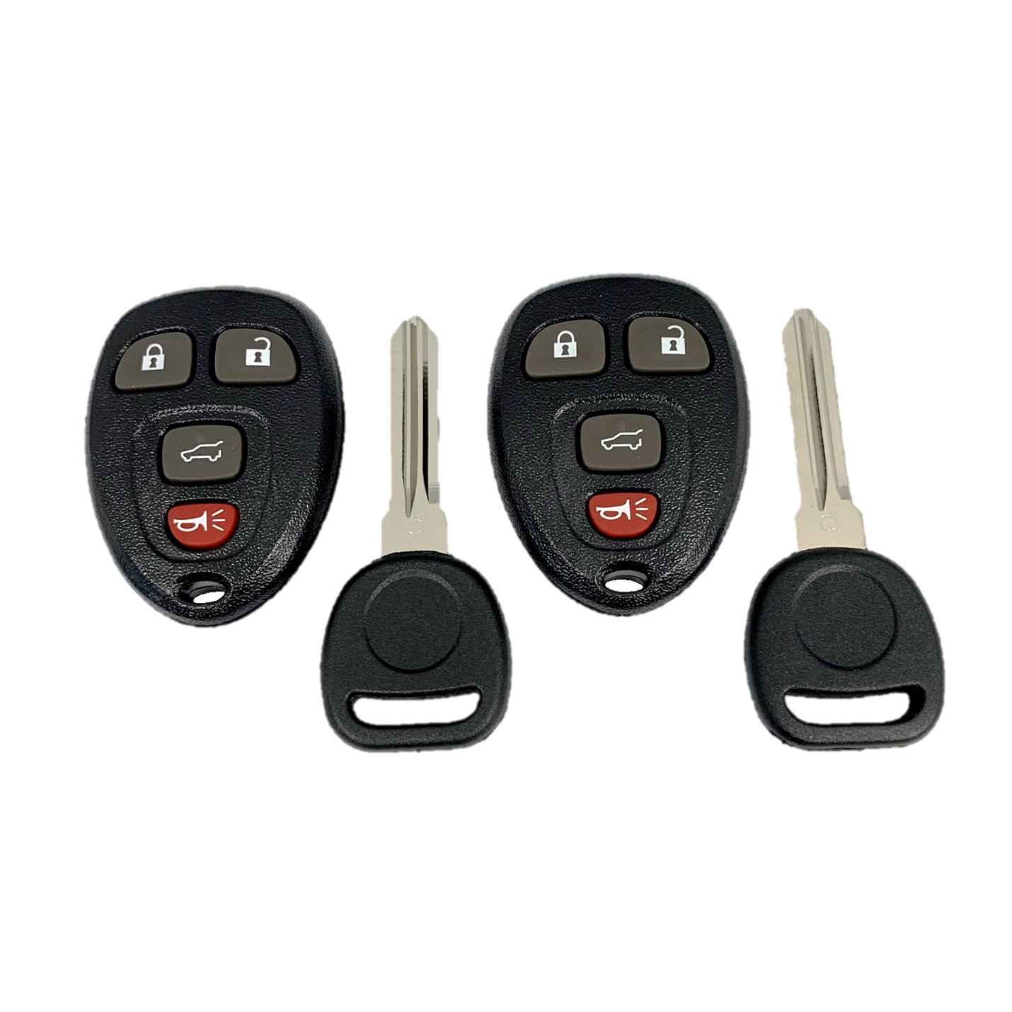 2 OEM Electronics Keyless Remote Fobs + Chip Keys SUV 4 Button OUC60270 ...