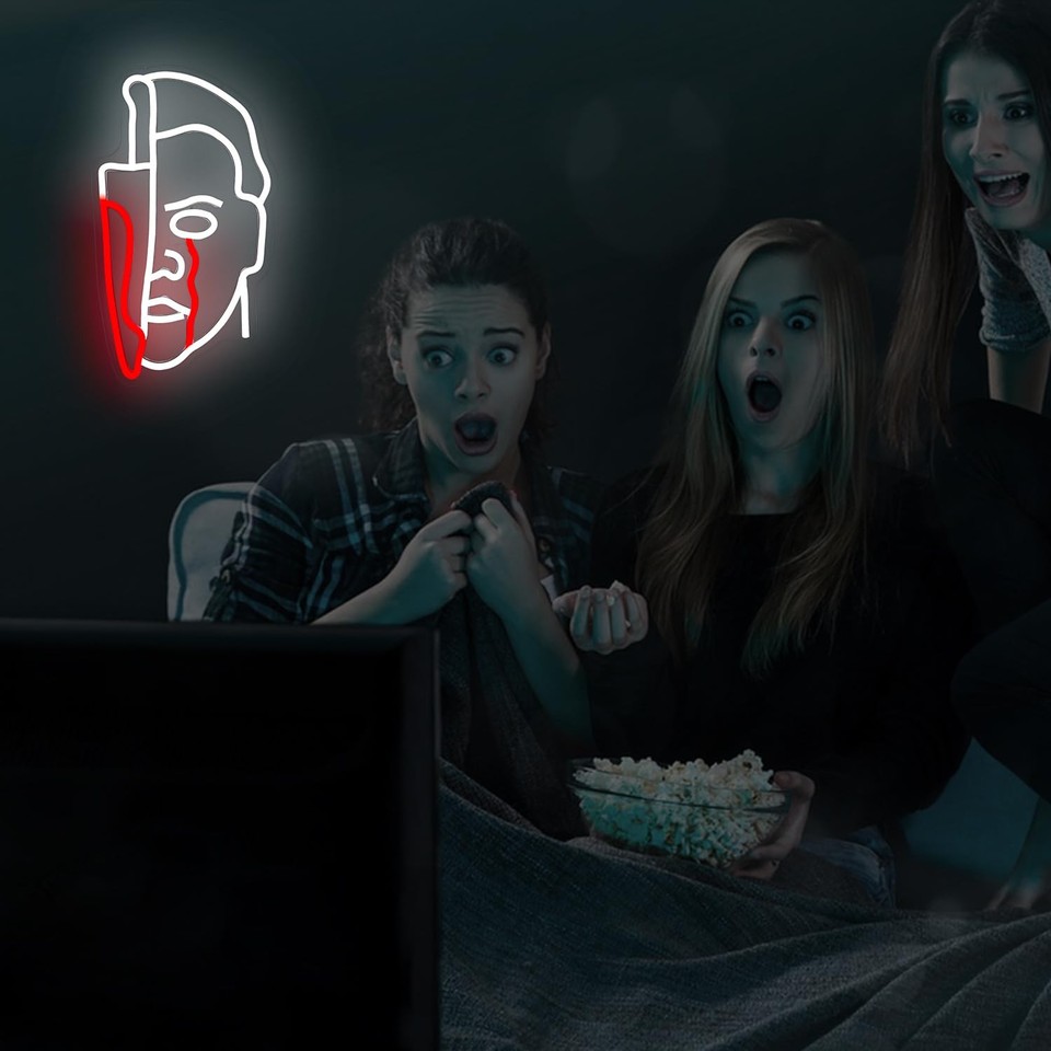 Horror Movie Neon Sign for Wall Decor Dimmable Halloween Neon Light Led ...