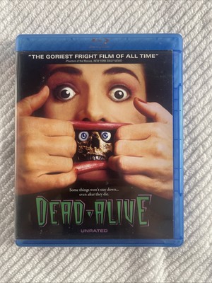 DEAD ALIVE 1992 BLU-RAY PETER JACKSON ZOMBIES CULT UNRATED BRAIN RARE ...
