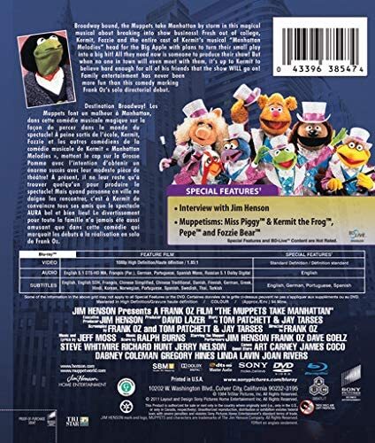 The Muppets Take Manhattan (Blu-ray) James J Kroupa Melissa Whitmire ...