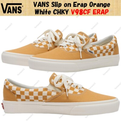 VANS Slip on Erap Orange White CHKY V98CF ERAP Men's Size | eBay UK