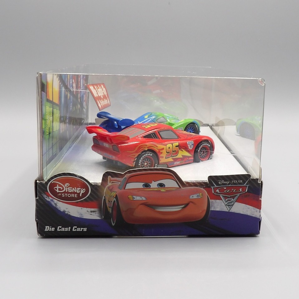 Disney Pixar Cars Cars 2 Light Up McQueen vs Carla Veloso Diecast Car ...