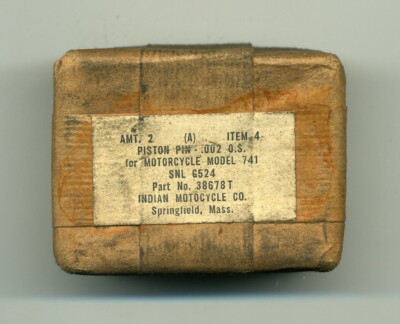 741 Indian piston pins .002 os New old stock WW2. | eBay