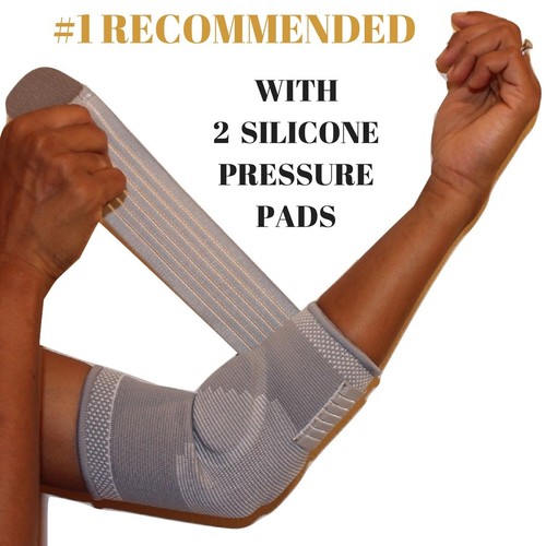 PREMIUM Gel Tennis Elbow Golf Brace Support Guard Sports Gym RSI ...