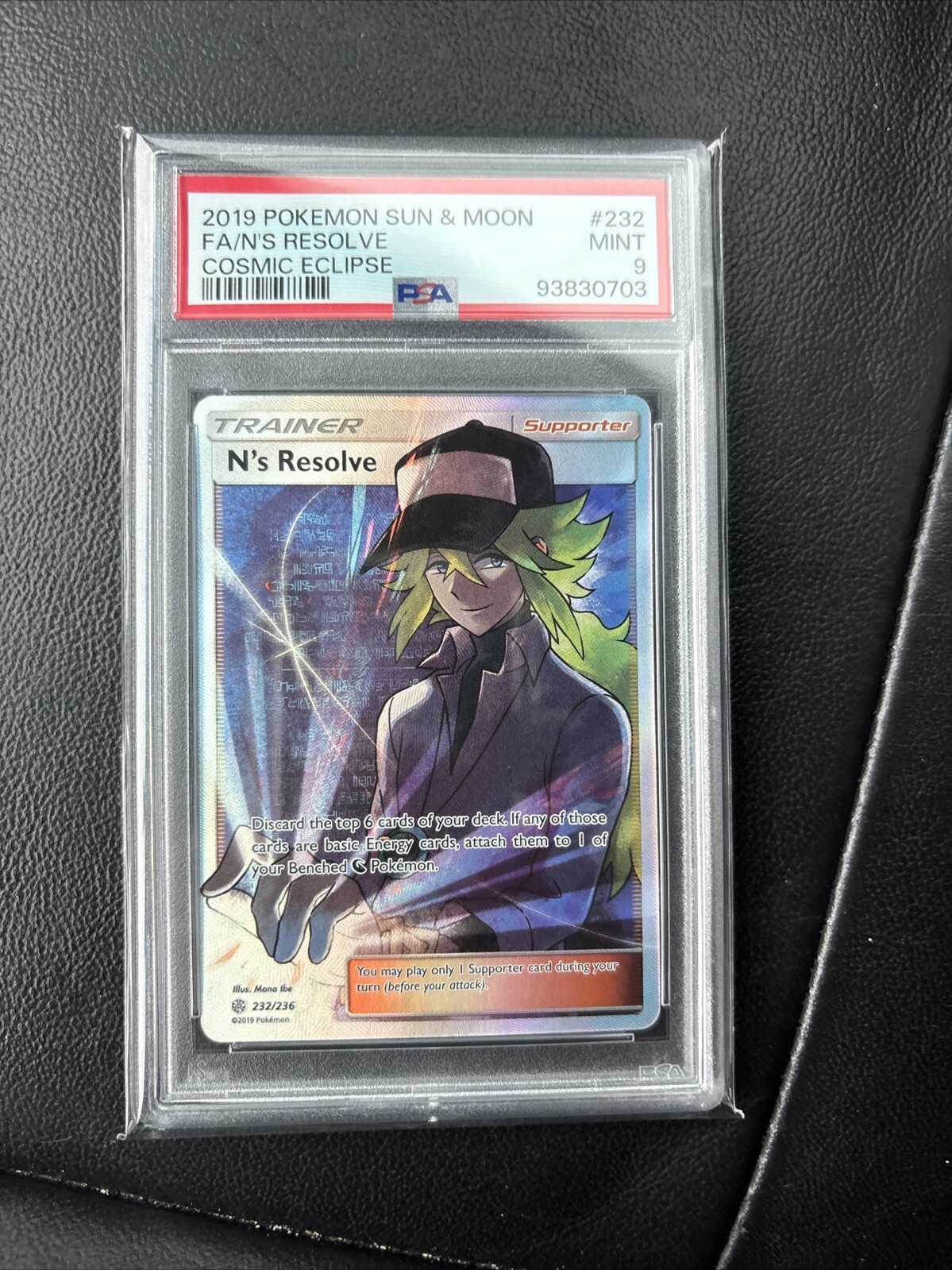 Pokémon TCG N's Resolve Cosmic Eclipse 232/236 Holo Full Art Ultra Rare ...