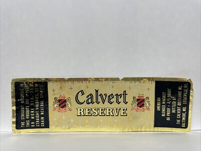 Calvert American Blended Whiskey Calvert Distilling Co. Baltimore, MD ...
