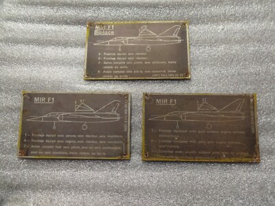 Lot of Vintage Aircraft Data Plates | eBay