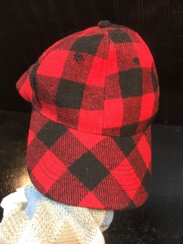 Red Black Classic Buffalo Plaid Flannel Elmer Fudd Hunting Ball Cap | eBay