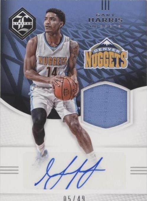 2016-17 Panini Limited - Jersey Signatures Gary Harris #LJS-GH ...