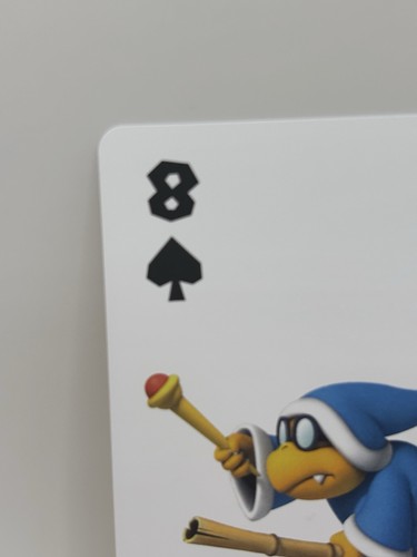 Super Mario Brothers playing card game Nintendo Kamek 1 spade 8 from ...