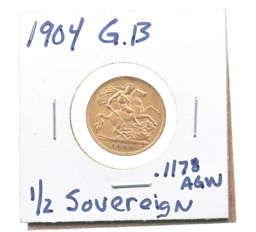 1904 1/2 Sovereign - Great Britain - Gold Coin *636 | eBay