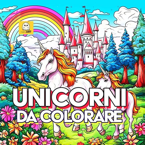 PubMe Art Unicorni da colorare - Libro da colorare per bambini - C ...