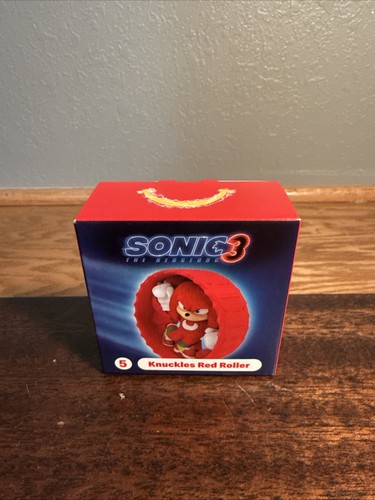 McDonald’s #5 Sonic the Hedgehog 3 Knuckles Red Roller Happy Meal Toy ...