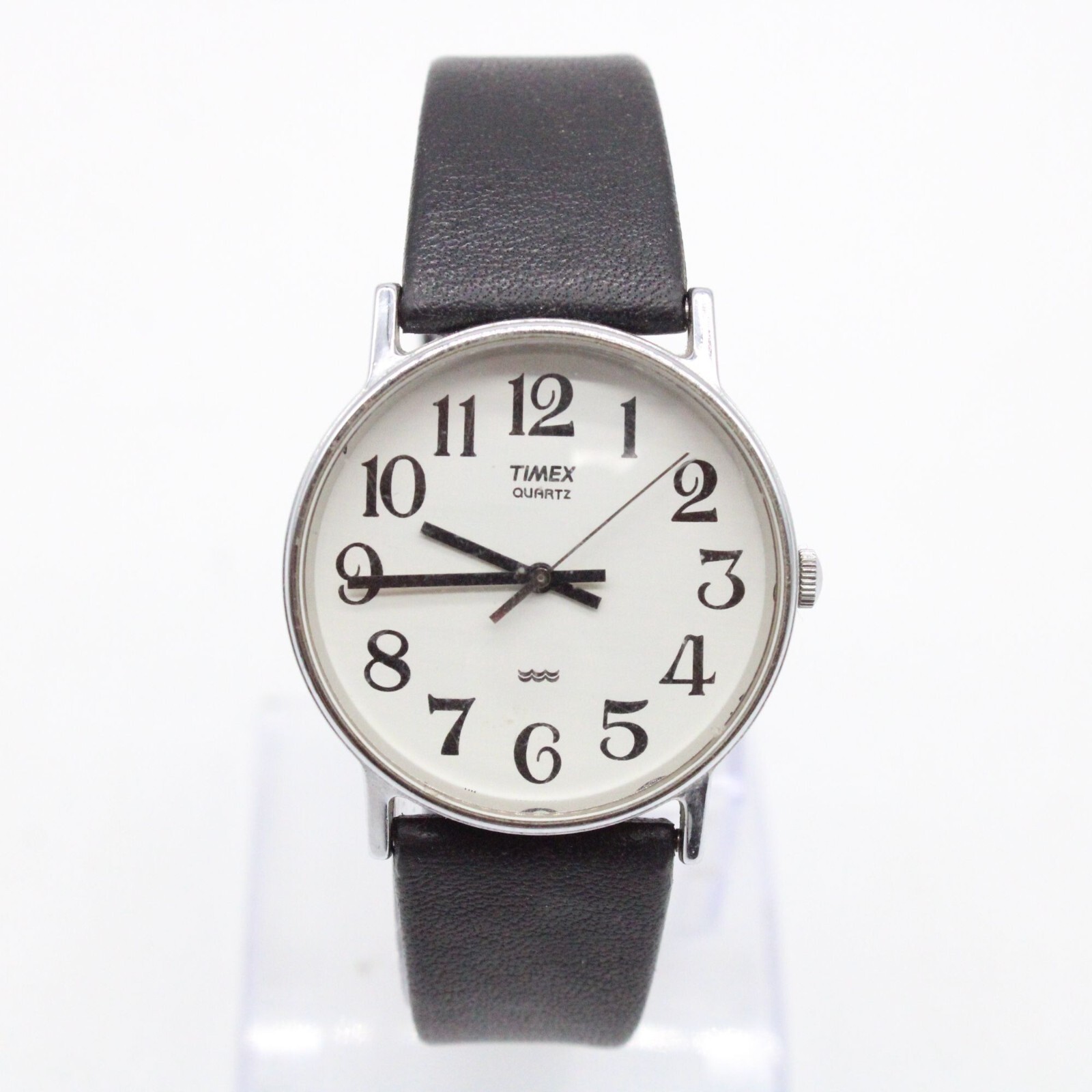 Vintage TIMEX Watch Unisex Silver Tone Stainless Steel Retro Big ...