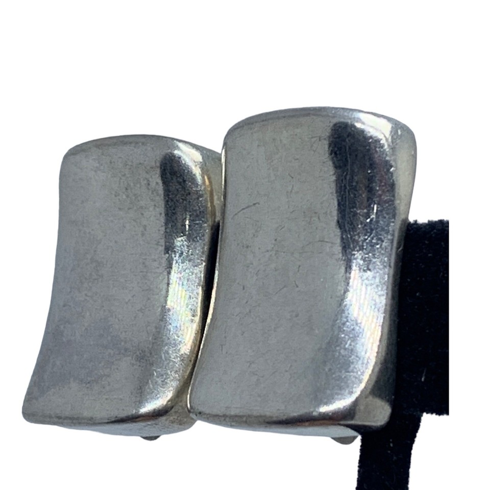 Vintage SSD Simon Sebbag Designs 925 Sterling Clip Earrings Modernist ...