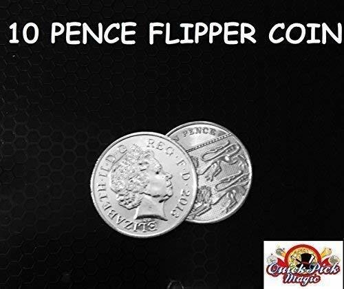 10p FLIPPER COIN - 10 PENCE FLIPPER COIN MAGIC TRICK! GREAT CLOSE UP ...