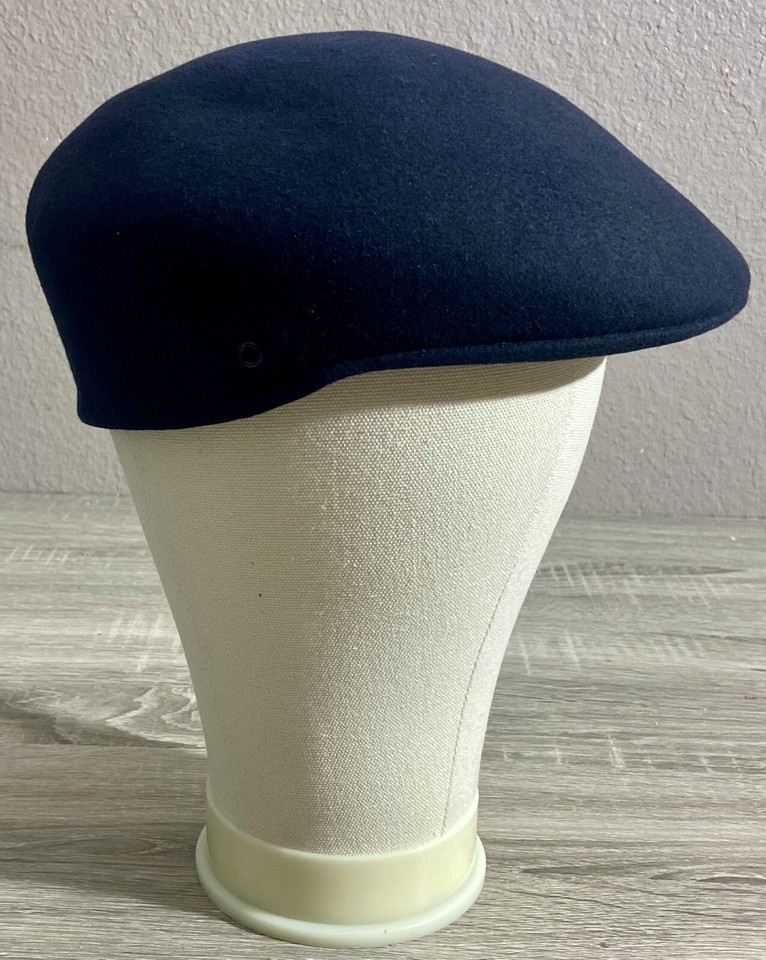 Dobbs 100% Wool Felt Ascot Cap. Size XL Navy Blue. Excellent Used ...
