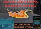 Zombie Fire & Lighting WYVERN Clone 380 LEVEL Ark Survival Ascended ...
