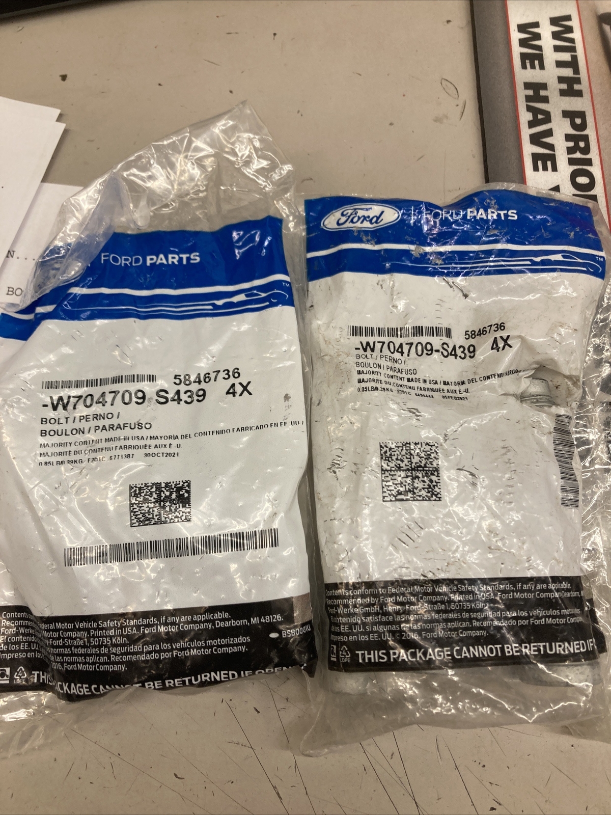 W704709-S439 - Ford 4pack | eBay