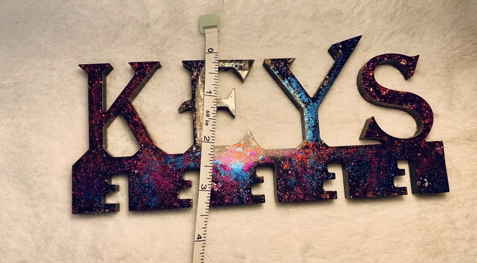 Key Hanger Sign 6 PC Wall Set Holds Five Keys No Lost Keys Anymore ...