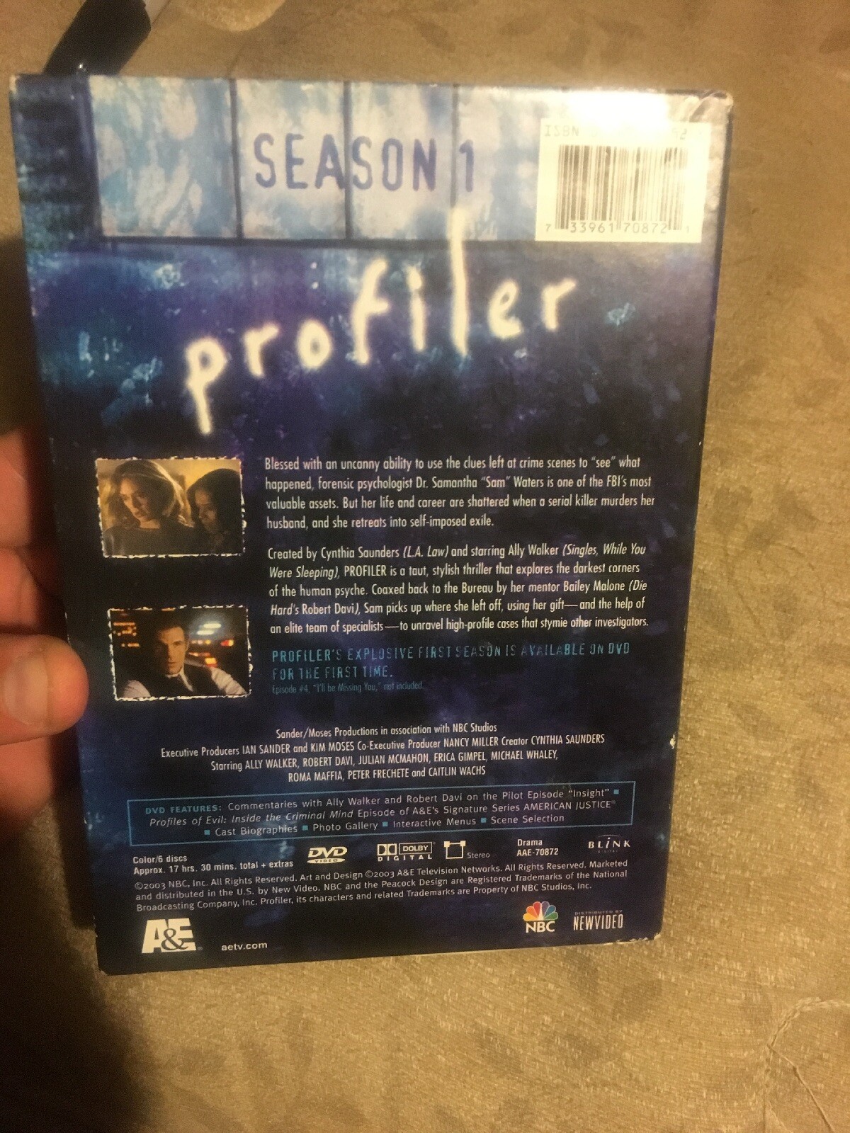 Profiler - Season 1 (DVD, 2003, 6-Disc Set) 733961708721| eBay