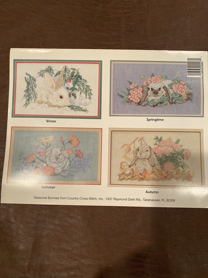 Country Cross-Stitch 097 SEASONAL BUNNIES 10pg pattern leaflet Don Kent ...