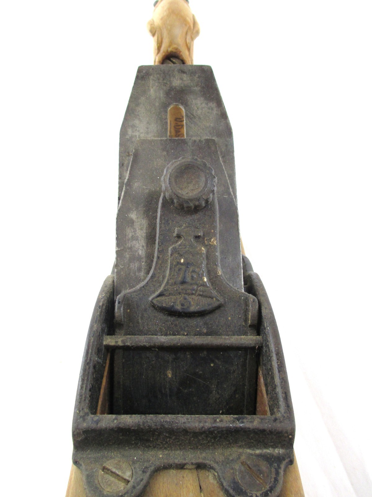 Antique Folk Art Stanley 127 Wood Plane Frog Handle Carved Ubiracy Da ...