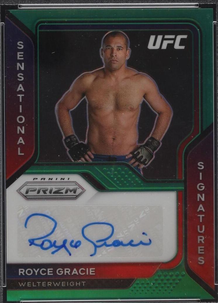 2021 Panini Prizm UFC - Sensational Signatures Royce Gracie #SS-RGC ...