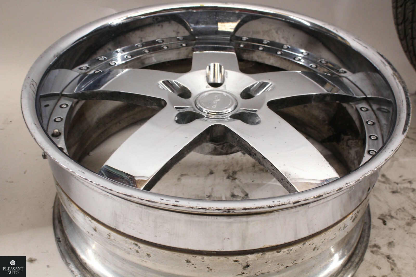 22" Vellano Wheels VSK Chrome Lip 5 Lug Rims | 295/30 | 22" | 4 Piece ...