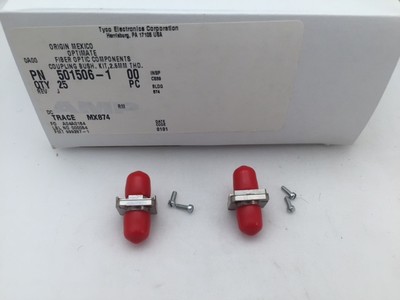 (3 pcs) 501506-1 Tyco-AMP, Fiber Optic Coupling Receptacle Connector, 2 ...