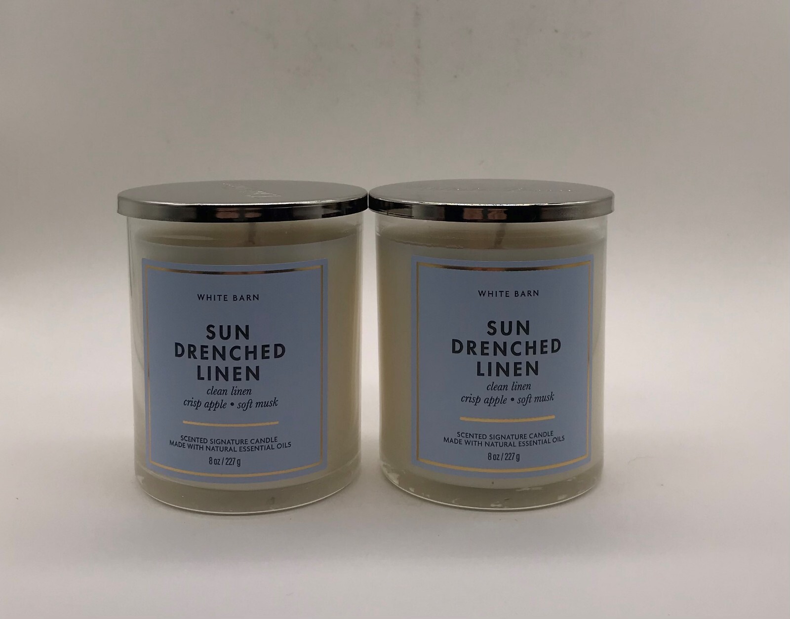2 Bath & Body Works SUN DRENCHED LINEN 1-Wick Candle | eBay