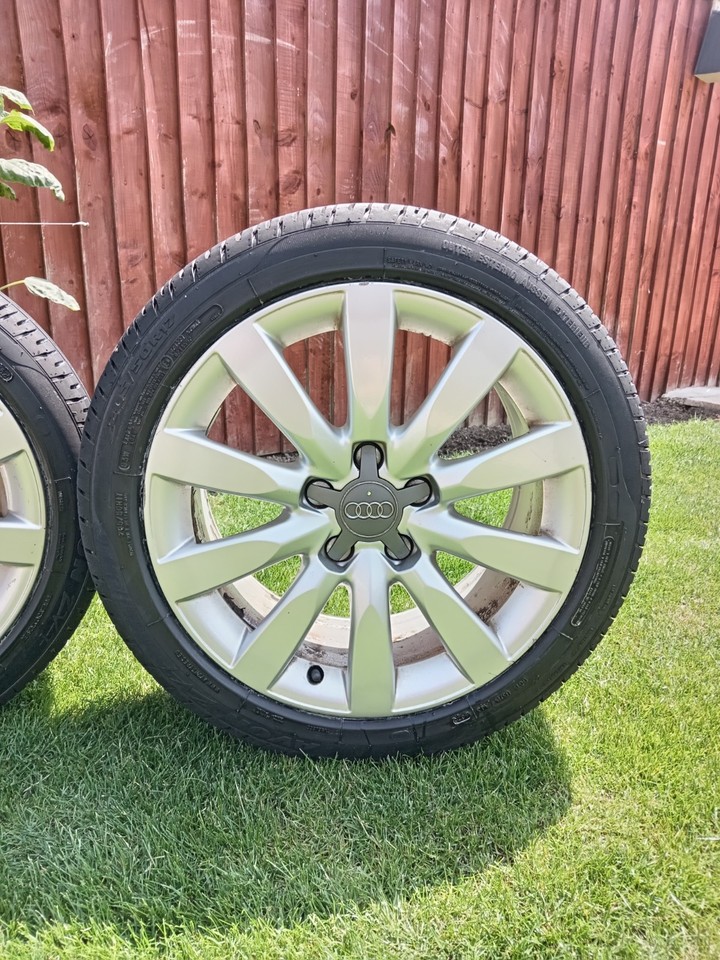 Genuine Audi 17 Inch alloy Wheels & Avon Tyres - 5x112, Vw, Caddy | eBay UK