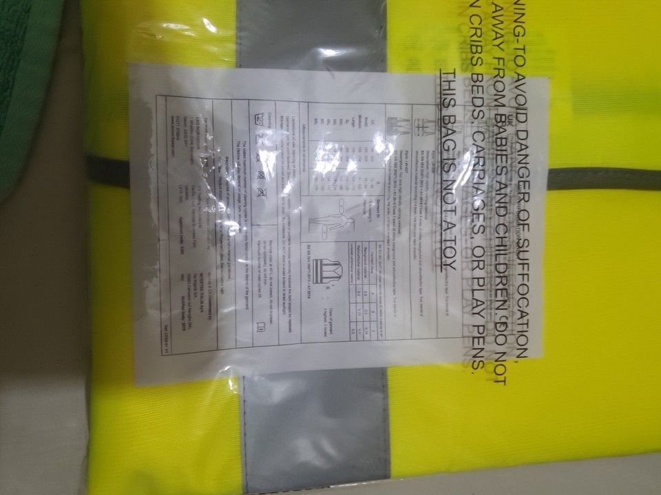 5xl Leo Tarka high-visibility yellow ISO 20471:2 safety waistcoat vest ...