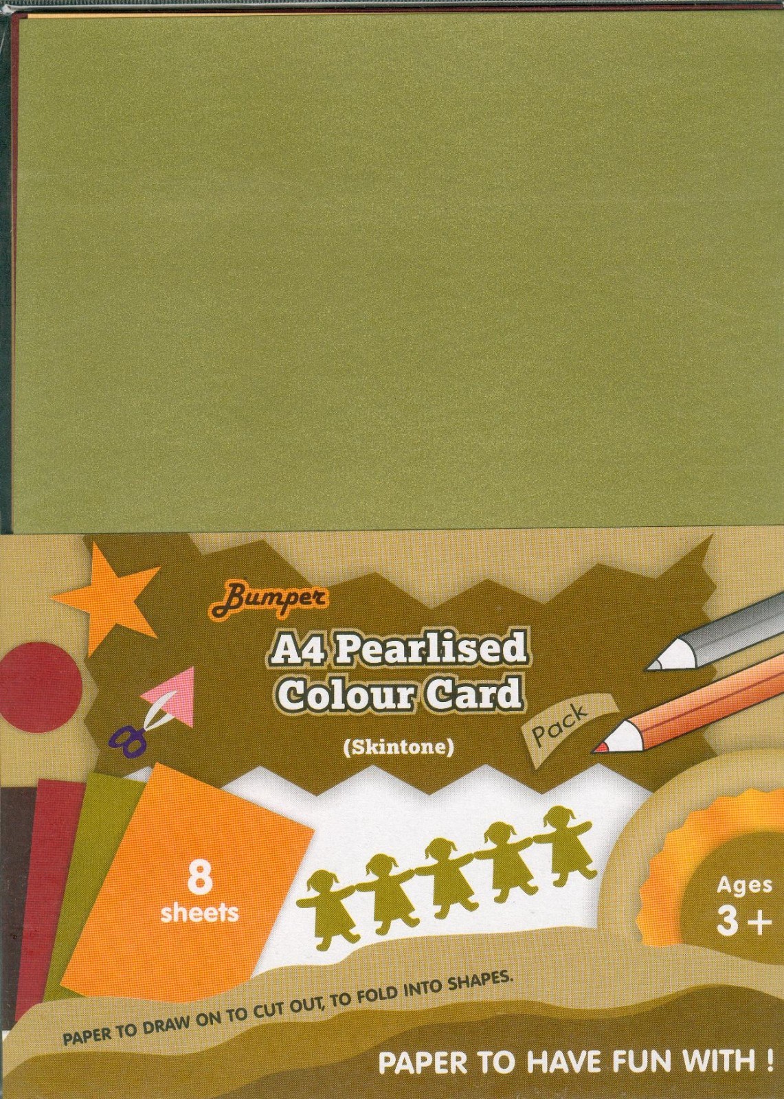 8 Sheet Pack Of A4 Pearlised Colour Card For Crafts, Card Making Etc ...