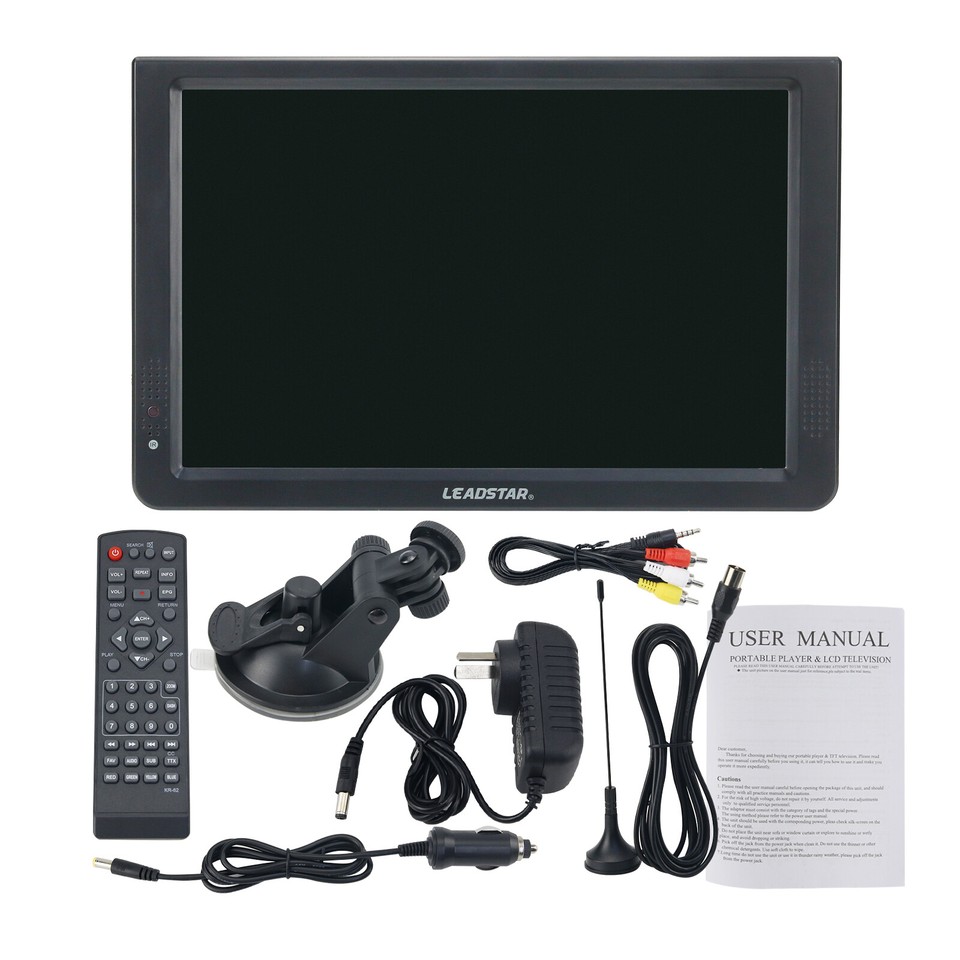 12" Digital TV Player Monitor HD 1080P TFT LED Display 12V Support ATSC ...
