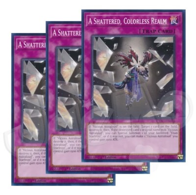Yugioh - A Shattered Colorless Realm x 3 - 1st Edition NM - Free Holo ...