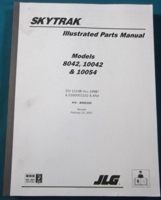 SKYTRAK 8042 10042 10054 TELEHANDLER FORKLIFT MOVER PARTS MANUAL BOOK ...