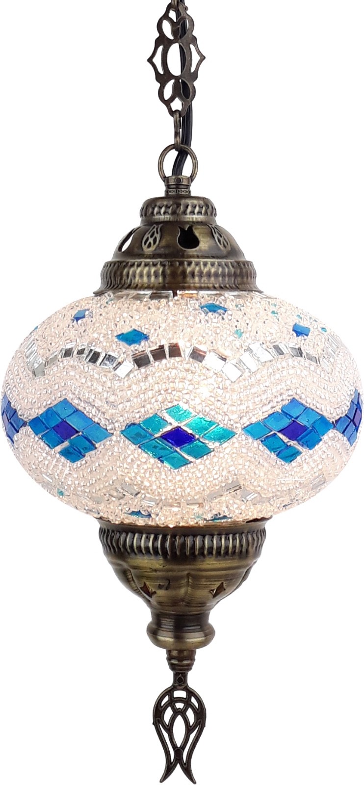 Turkish Moroccan Mosaic Ceiling Hanging Pendant Light Fixture Lamp ...