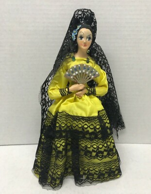 VINTAGE SPANISH MEXICAN SENORITA 13” Handmade Doll | eBay