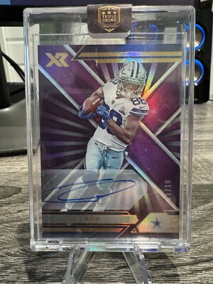 2021 Panini XR PURPLE Cee Dee Lamb Autograph 01/10 First Print ...