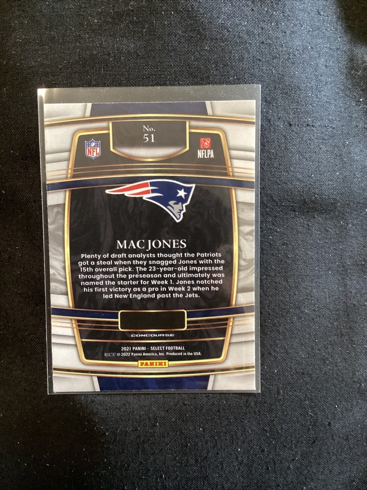 2021 Panini Select Mac Jones Rookie Card #51. JT7 | eBay