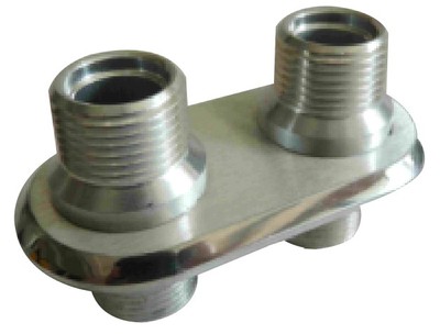 2 Port Firewall BulkHead Ac Heater Billet Polished Aluminum Bulk Head ...