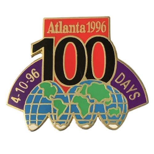 Vintage 1996 Atlanta Olympics 100 Days Countdown Souvenir Pin | eBay