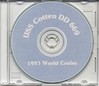 USS Cotten DD 669 World CRUISE BOOK Log 1953 CD | eBay