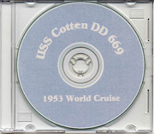USS Cotten DD 669 World CRUISE BOOK Log 1953 CD | eBay