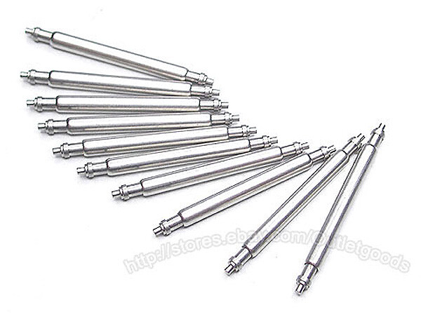 10 Pcs Heavy Duty 2mm Stainless Steel Spring Bar Pin for Chronograph ...