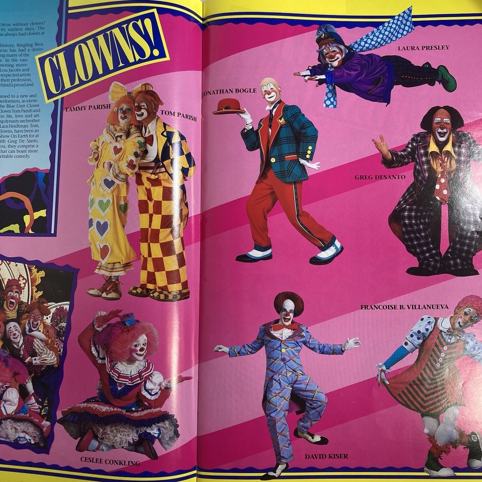 Ringling Bros Barnum Bailey Circus Magazine Clowns Acrobats 122nd ...
