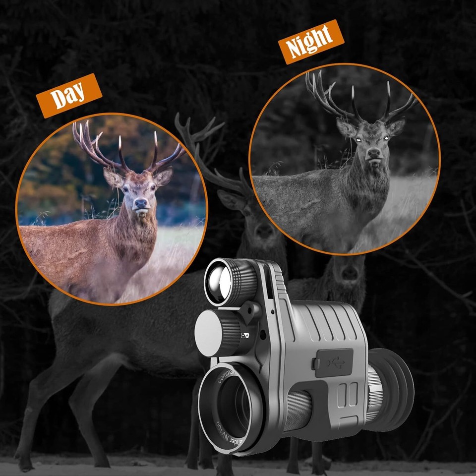 Commander NV100 HD Clip on Night Vision Monocular for Hunting ...