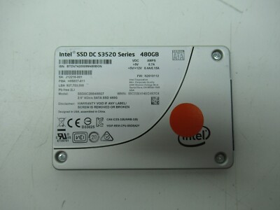 Intel DC SSDSC2BB480G7 S3520 Series 480GB 2.5" 6Gb/s SATA Solid State ...