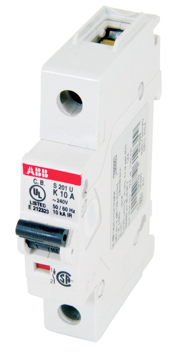 S201U-K10, ABB, Mini Circut Breaker 1P K 10A 240 Bcpd | eBay